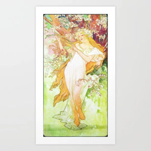 Alphonse Mucha Spring Art Print – Art Gallery