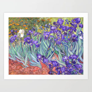 Vincent Van Gogh Purple Irises Art Print – Art Gallery